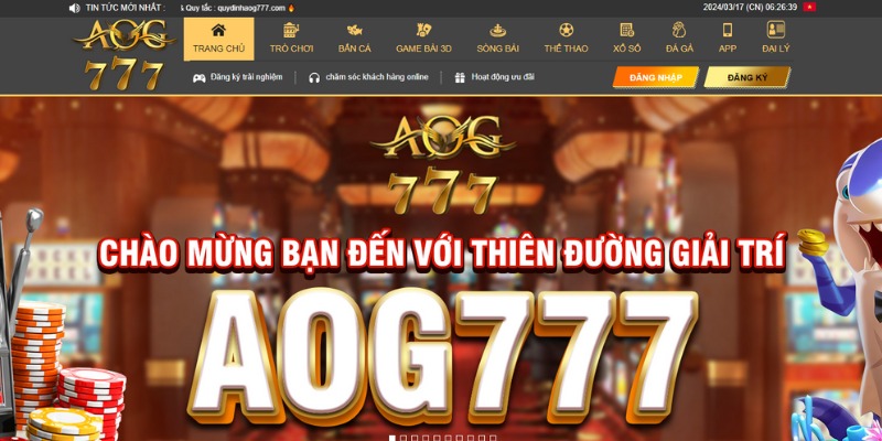 AOG777 - NHÀ CÁI TRỰC TUYẾN SỐ 1 CHÂU Á